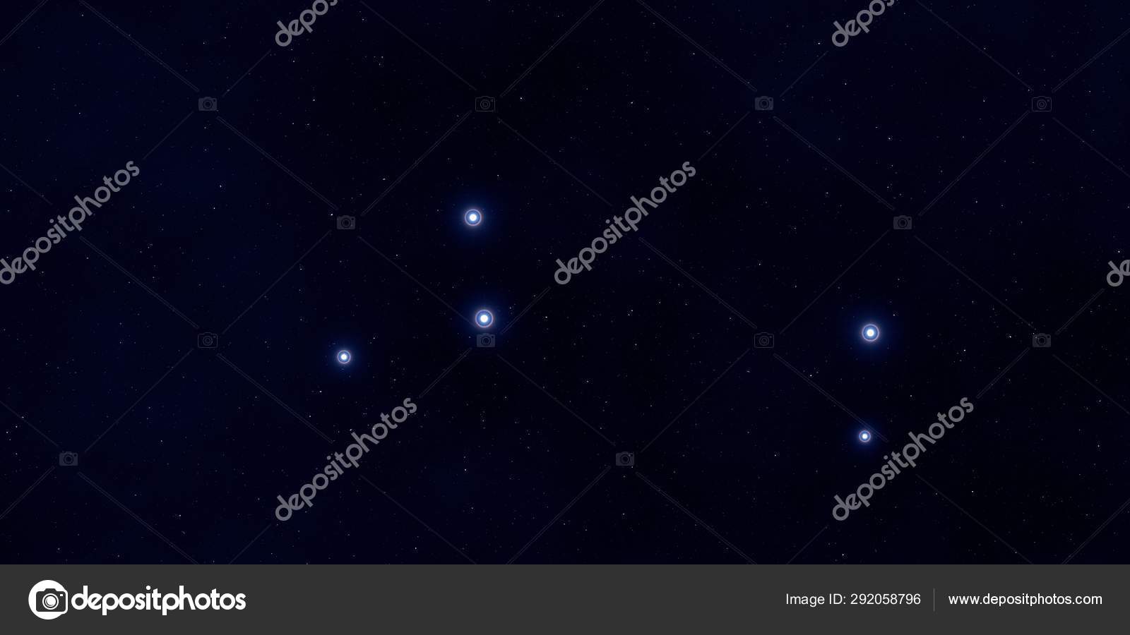 Illustration Realistic Stars Pattern Background Deep Interstellar Space ...