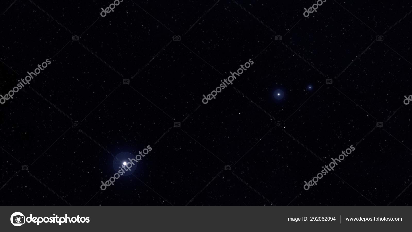 Illustration Realistic Stars Pattern Background Deep Interstellar Space ...