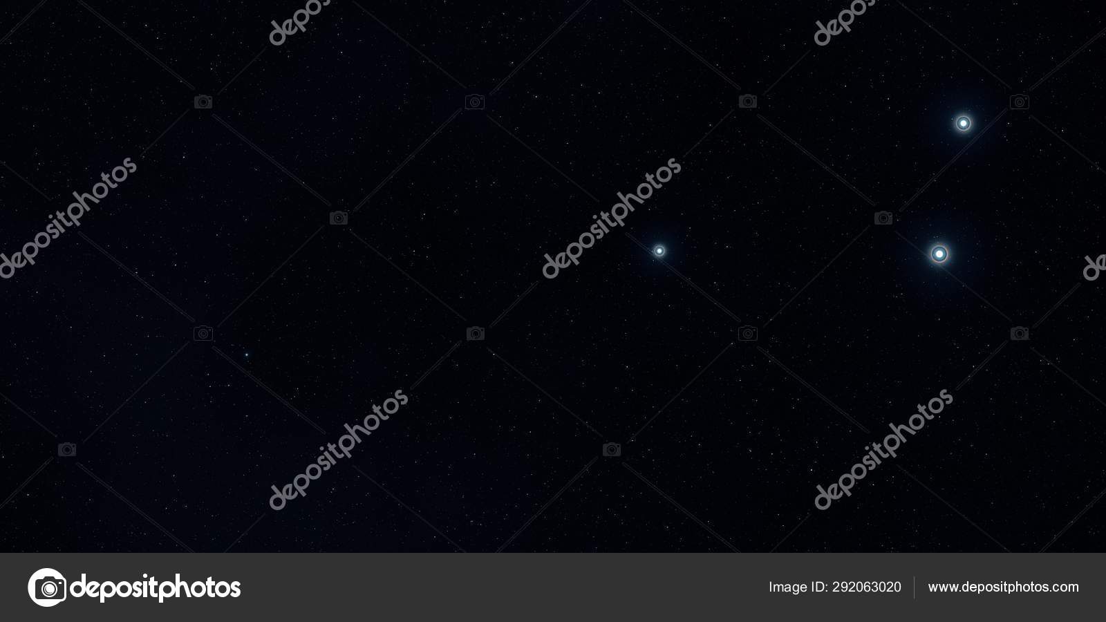 Illustration Realistic Stars Pattern Background Deep Interstellar Space ...