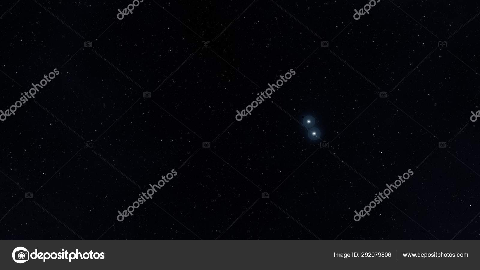 Illustration Realistic Stars Pattern Background Deep Interstellar Space ...
