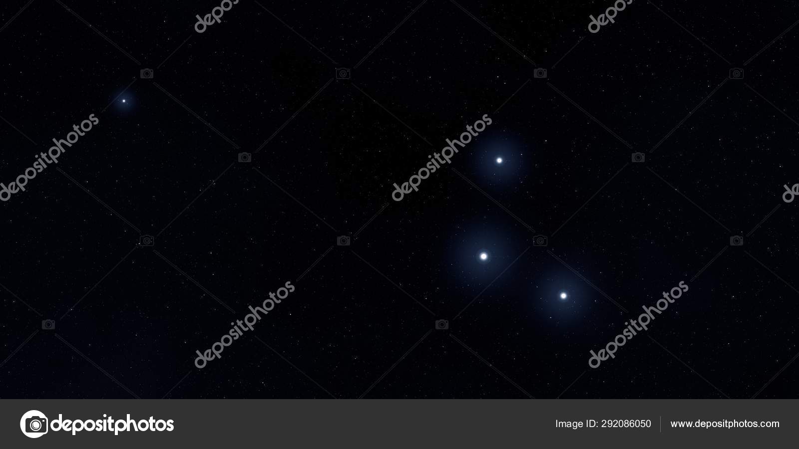 Illustration Realistic Stars Pattern Background Deep Interstellar Space ...