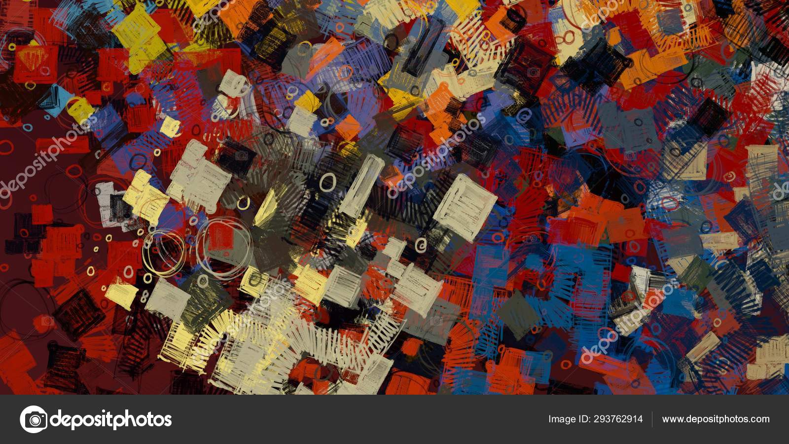 Abstract Background Different Color Patterns Stock Photo by ...