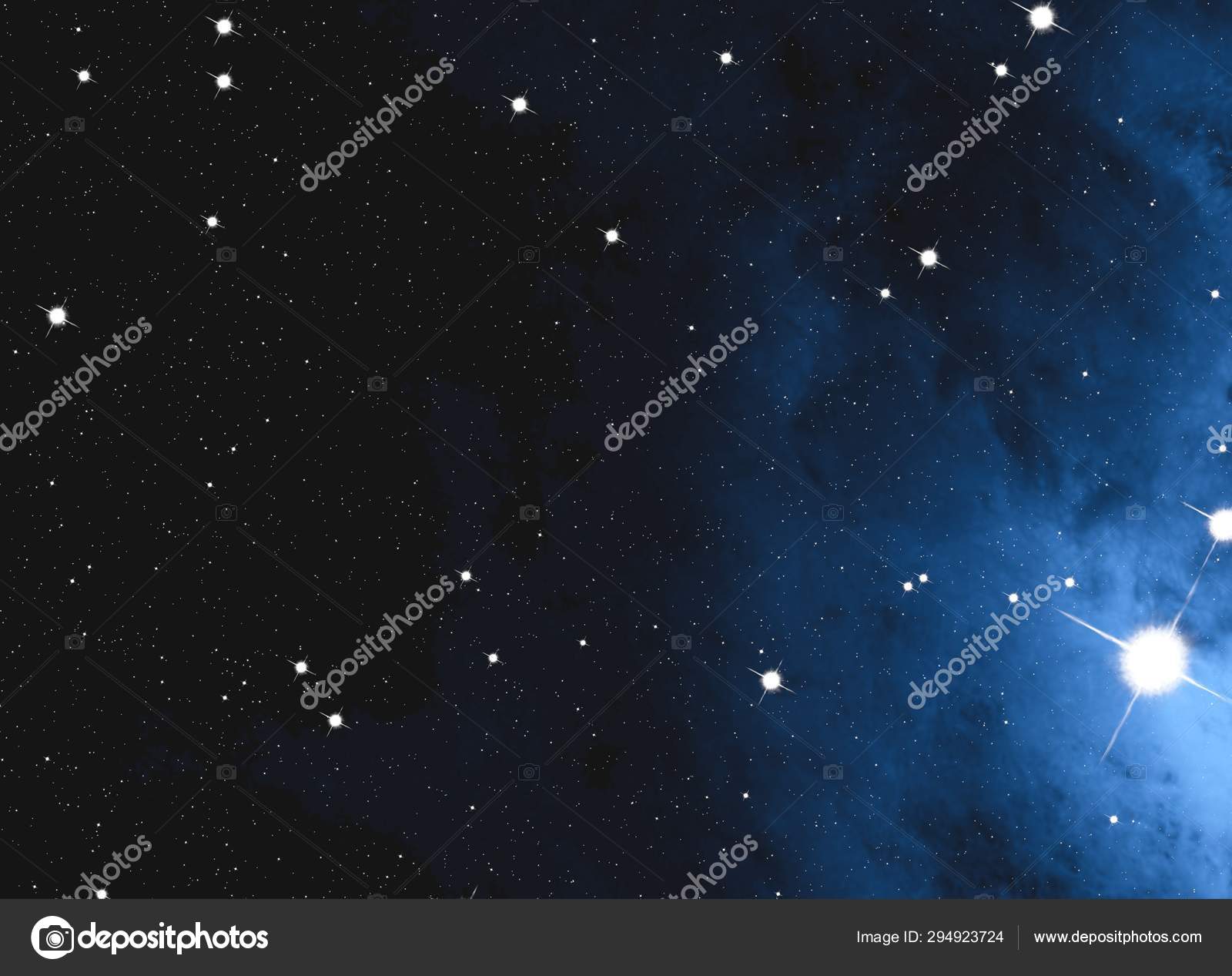 Deep Space Star Field Universe Filled Stars Gas Far Distant — Stock ...