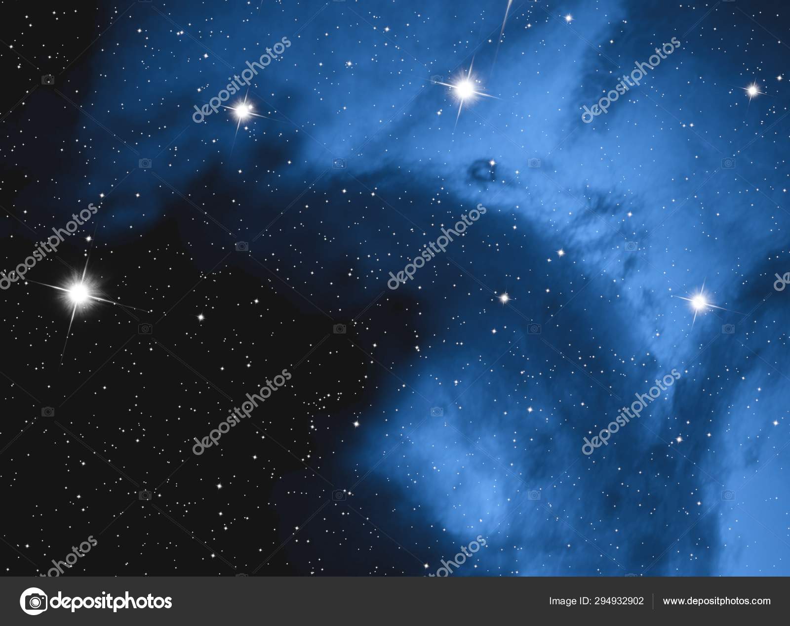 Deep Space Star Field Universe Filled Stars Gas Far Distant — Stock ...