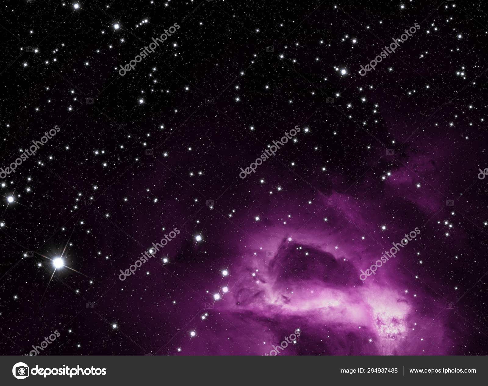 Deep Space Star Field Universe Filled Stars Gas Far Distant — Stock ...