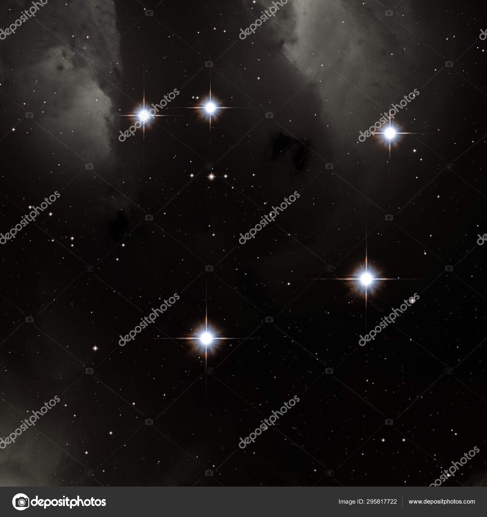 Deep Space Star Field Universe Filled Stars Gas Far Distant — Stock ...