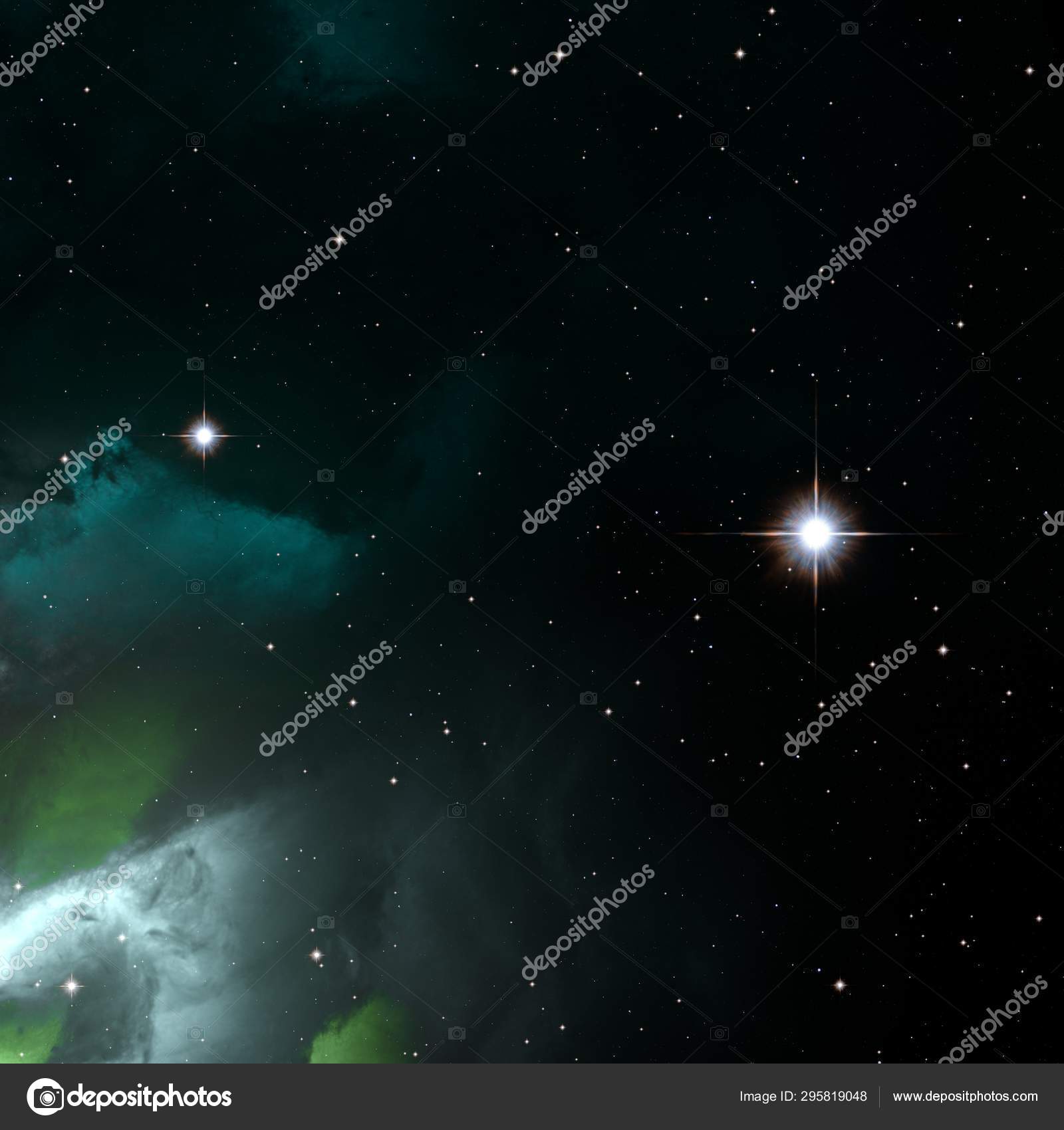 Deep Space Star Field Universe Filled Stars Gas Far Distant — Stock ...