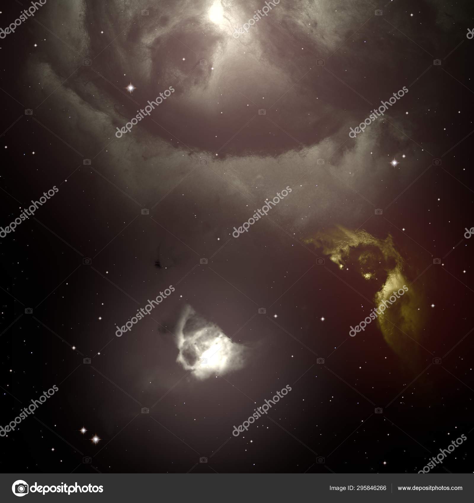 Deep Space Star Field Universe Filled Stars Gas Far Distant — Stock ...