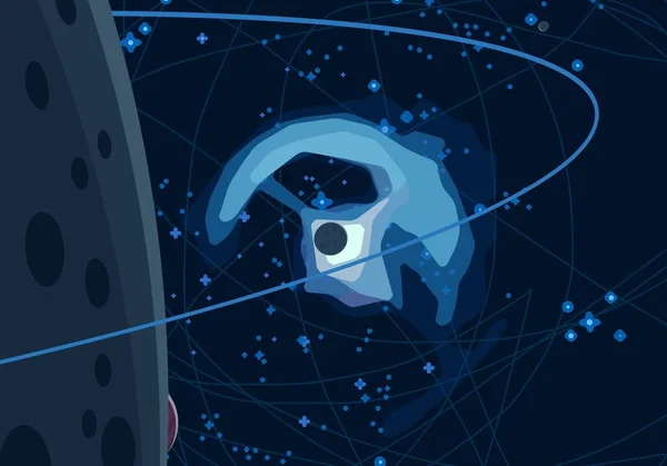 Illustration Cartoon Space Background Picture Deep Vast Space Stars ...