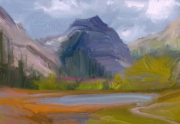 Analogous Landscape Painting