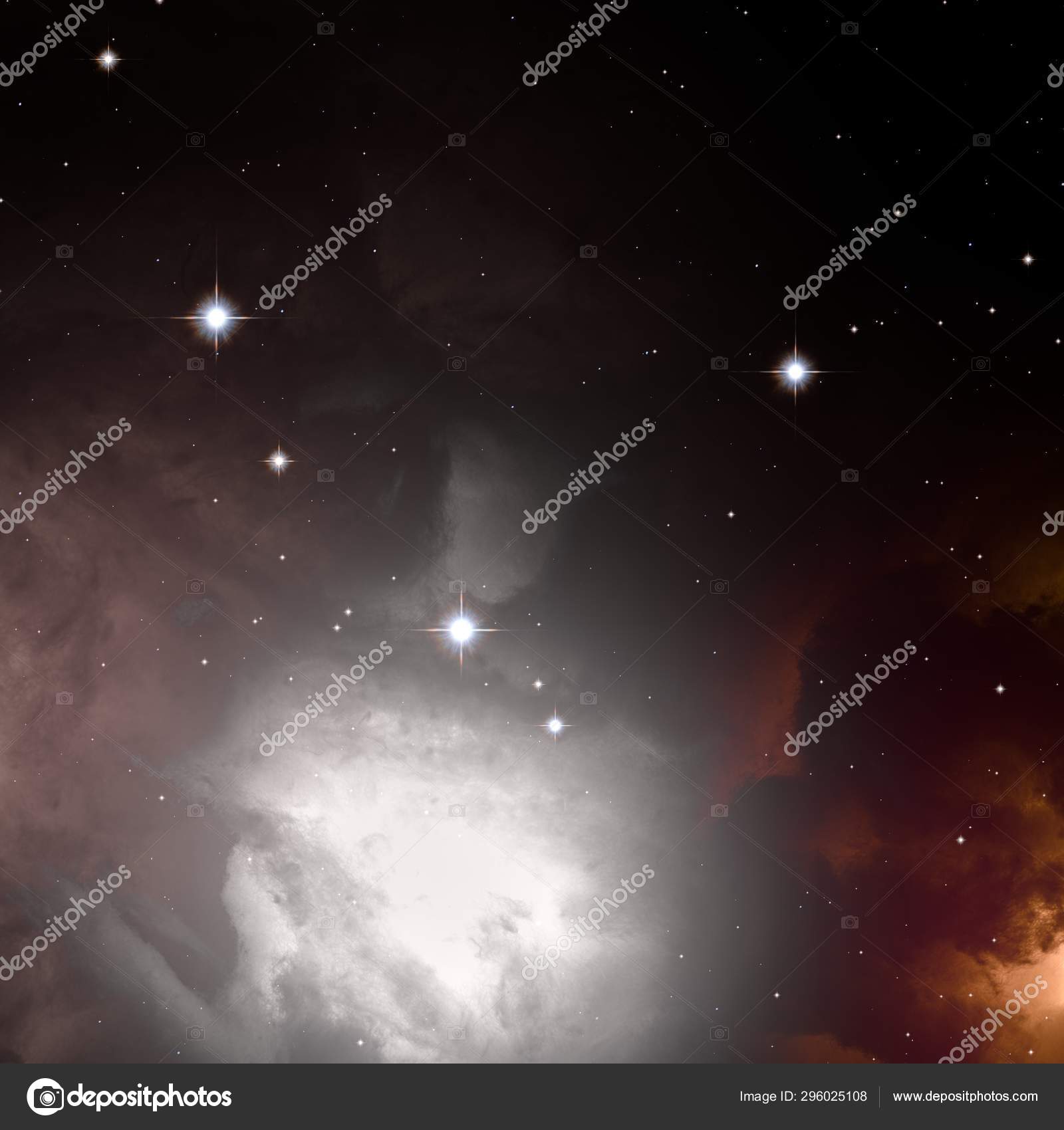 Deep Space Star Field Universe Filled Stars Gas Far Distant — Stock ...