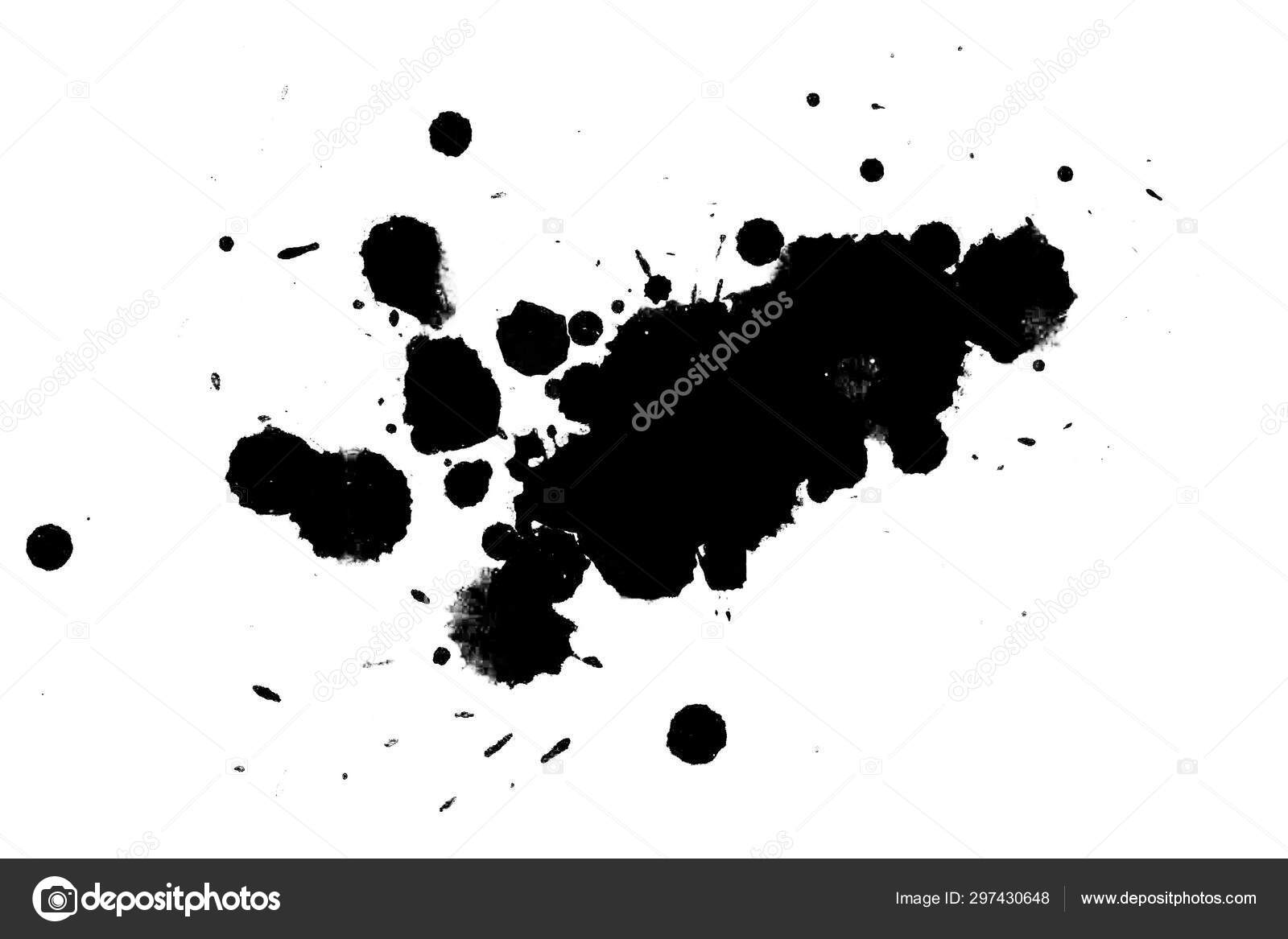 Black Ink Splatters