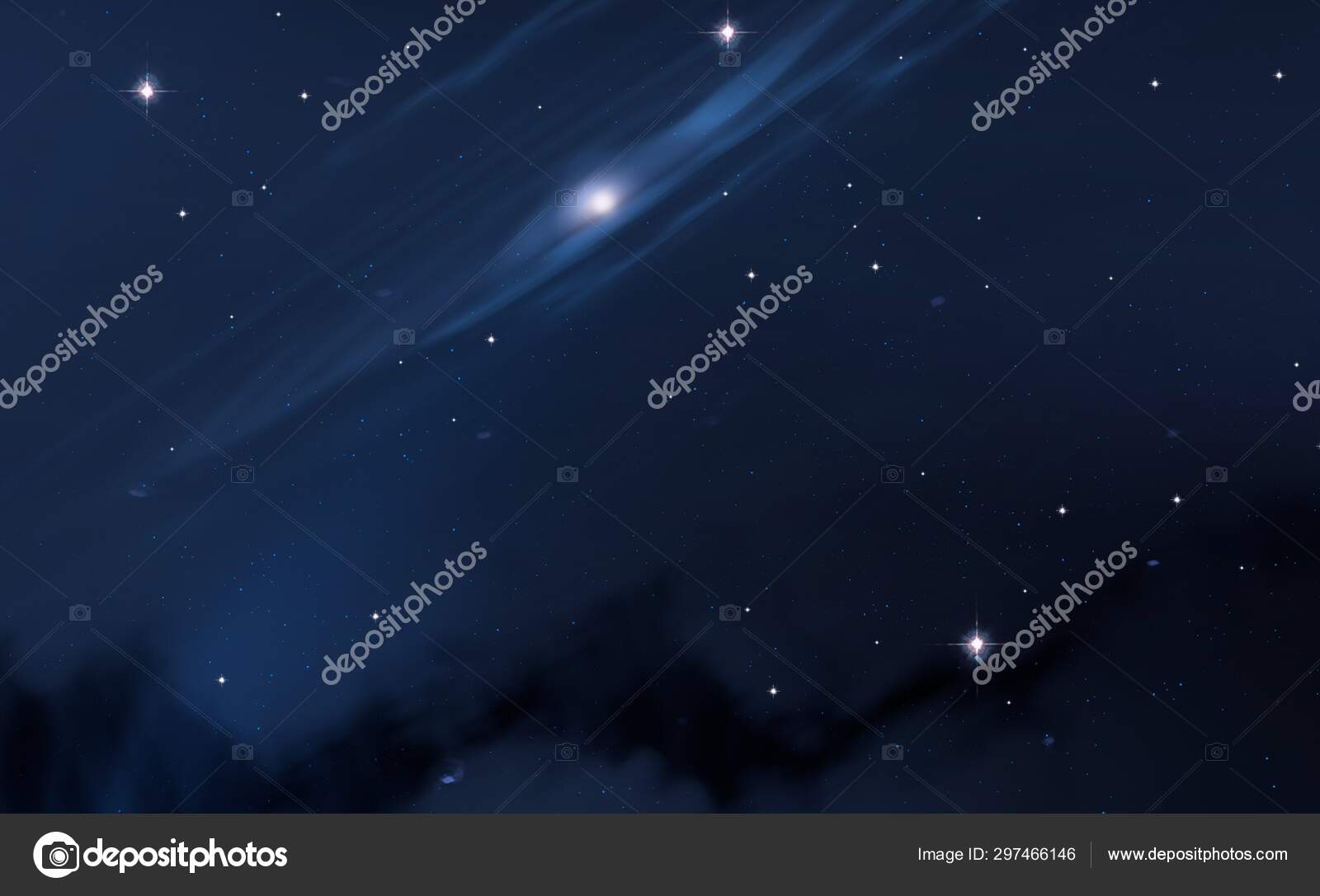Universe Filled Stars Gas Far Distant Cosmos Illustration — Stock Photo ...