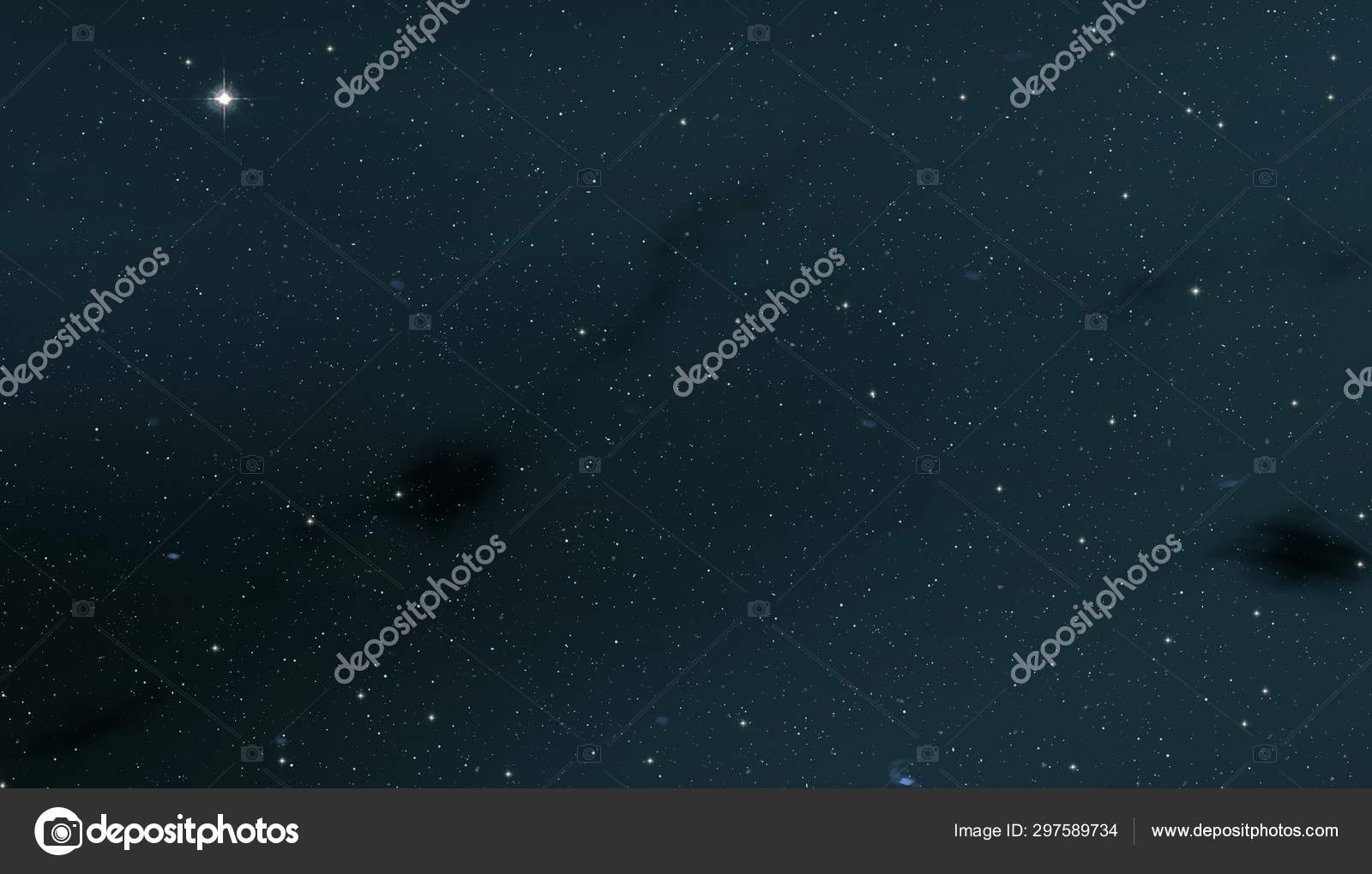 Universe Filled Stars Gas Far Distant Cosmos Illustration — Stock Photo ...
