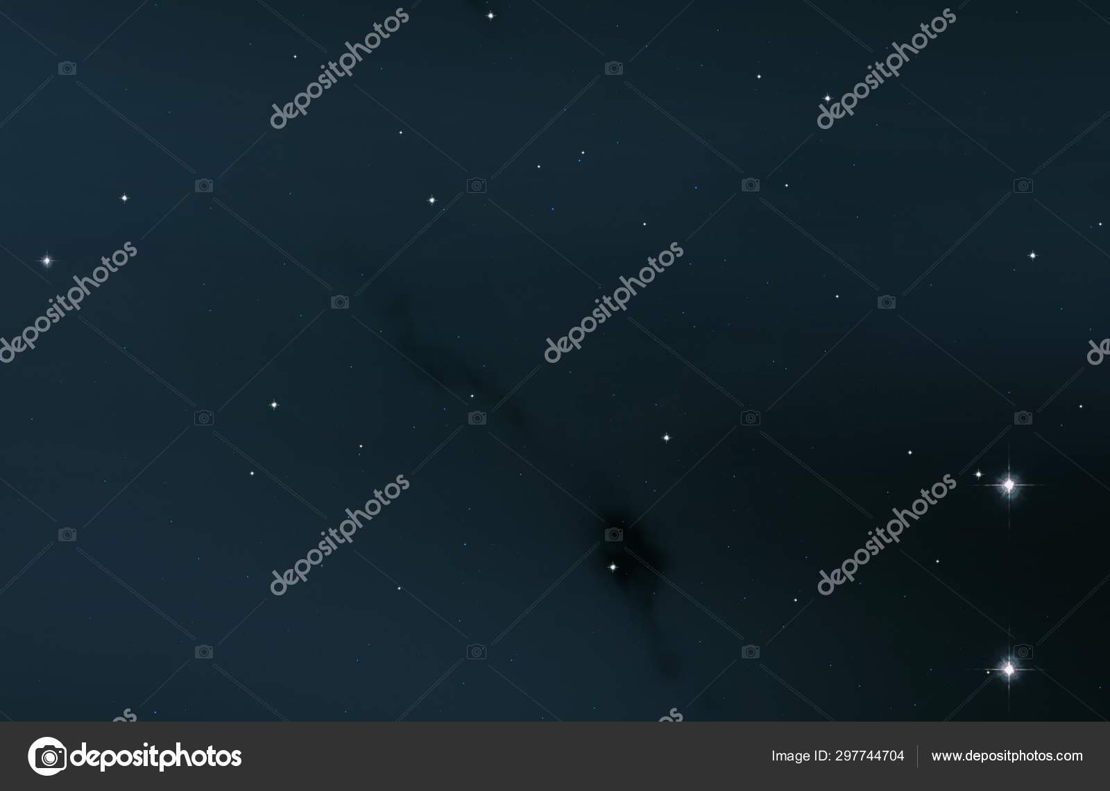 Illustration Deep Vast Space Stars Planets Moons Various Science ...