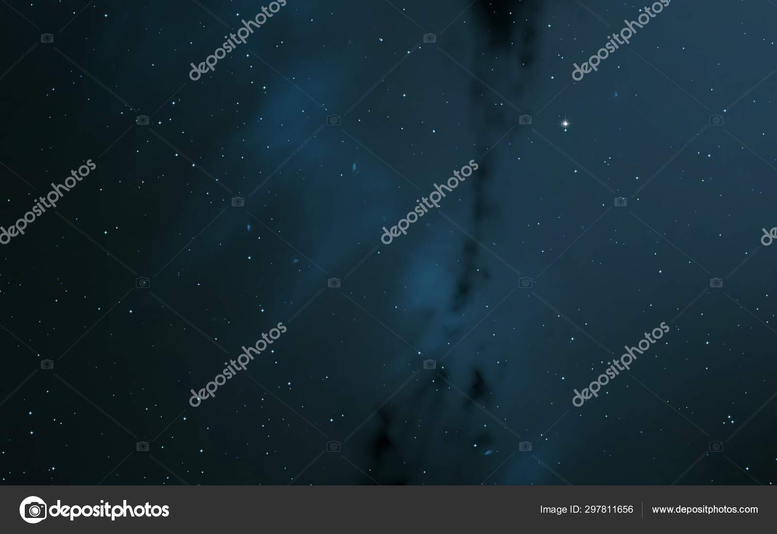 Illustration Deep Vast Space Stars Planets Moons Various Science ...