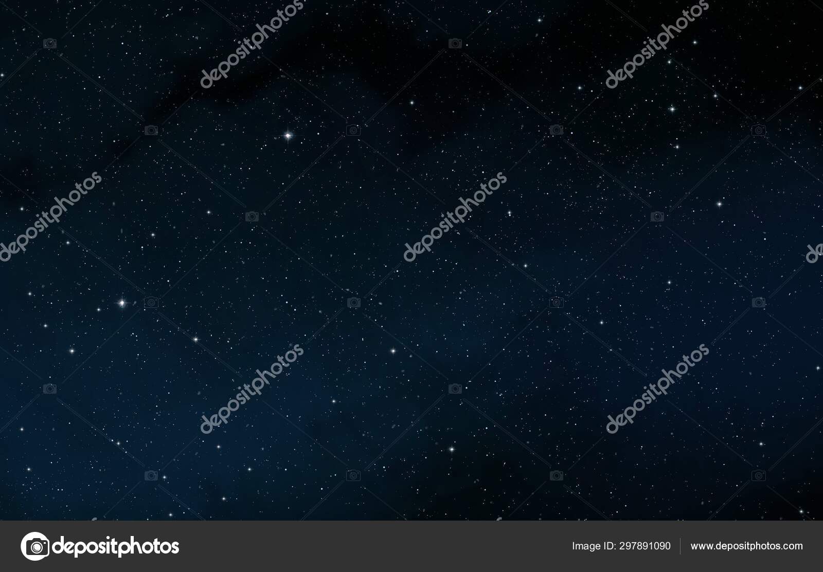 Illustration Deep Vast Space Stars Planets Moons Various Science ...