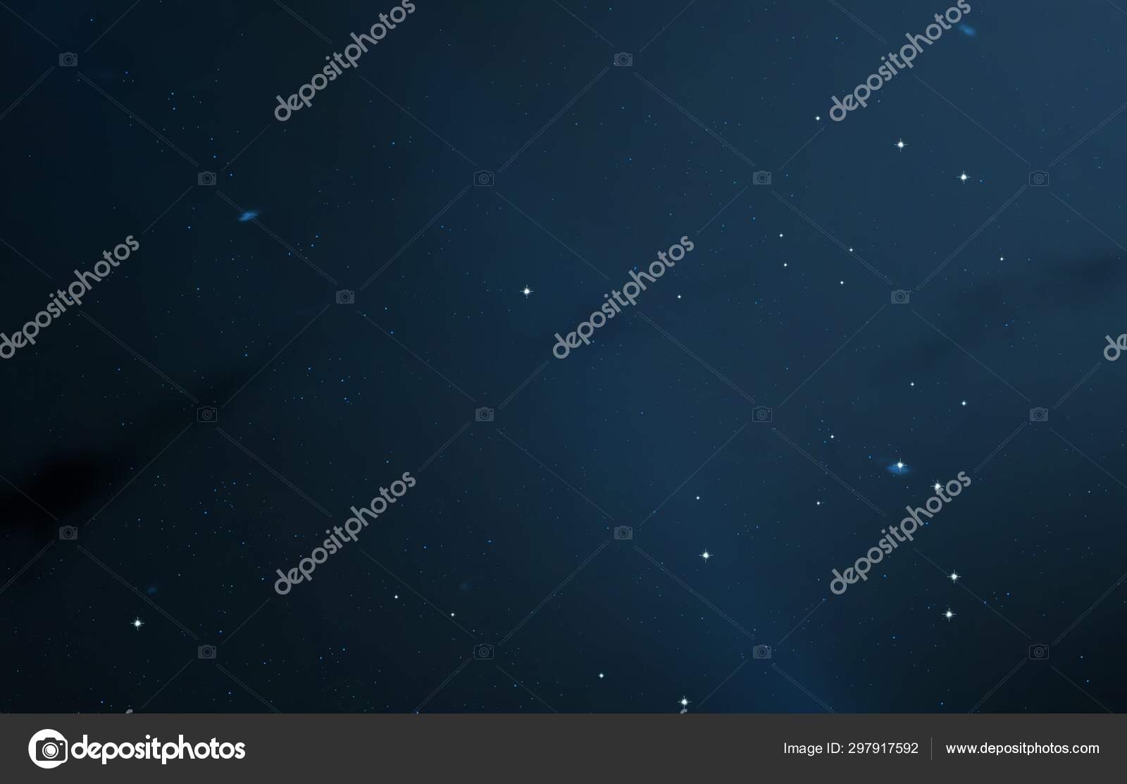 Illustration Deep Vast Space Stars Planets Moons Various Science ...