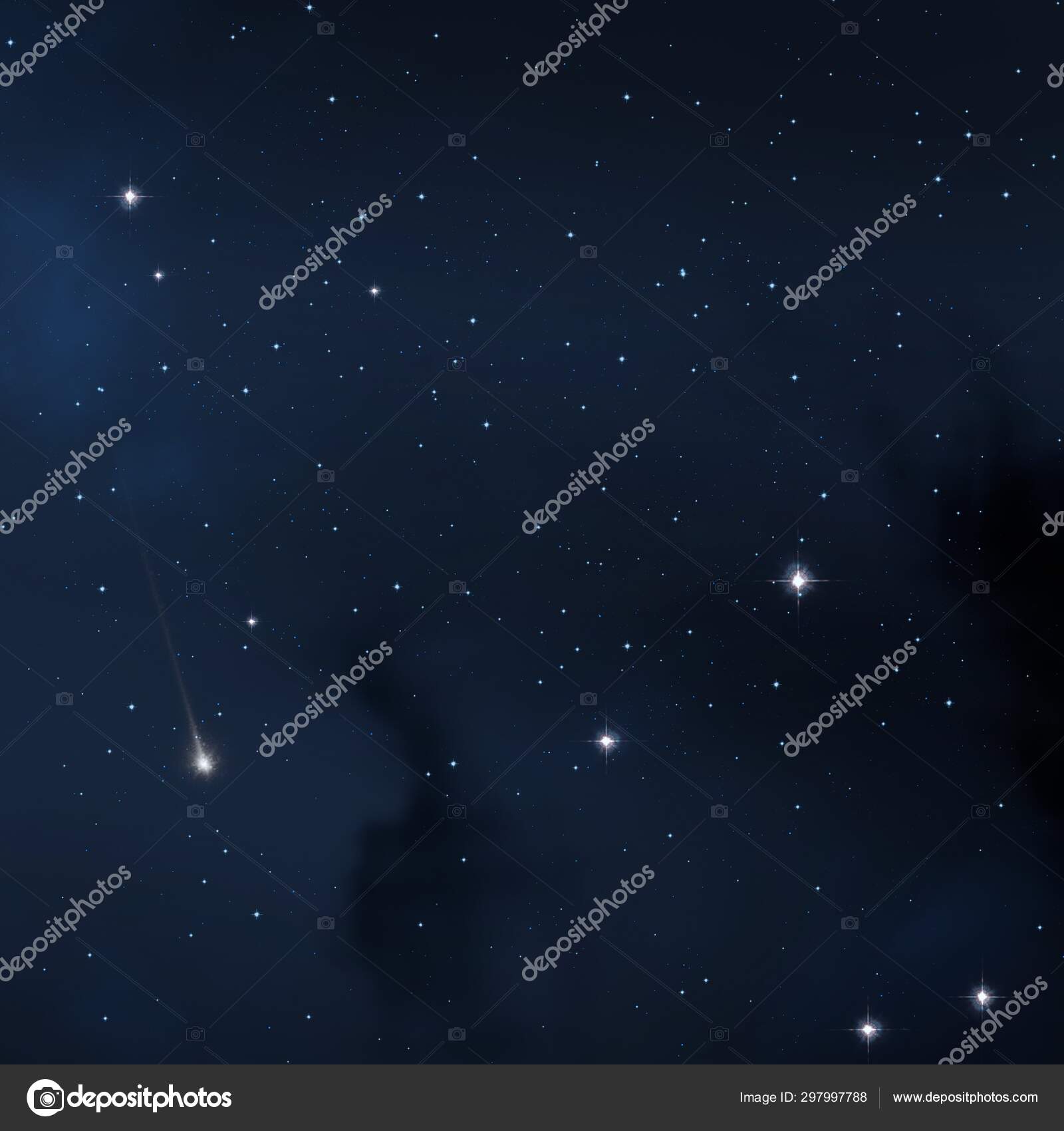 Illustration Deep Vast Space Stars Planets Moons Various Science ...