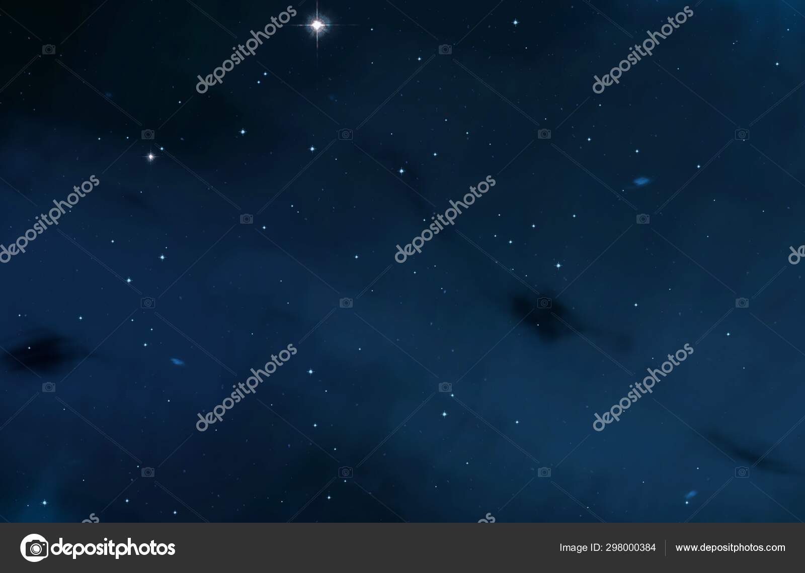 Illustration Deep Vast Space Stars Planets Moons Various Science ...