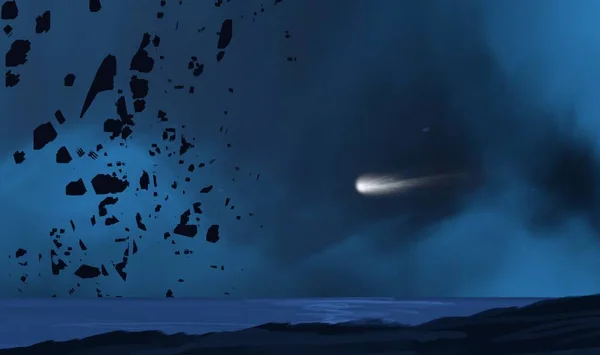 Meteorite Falling From The Sky