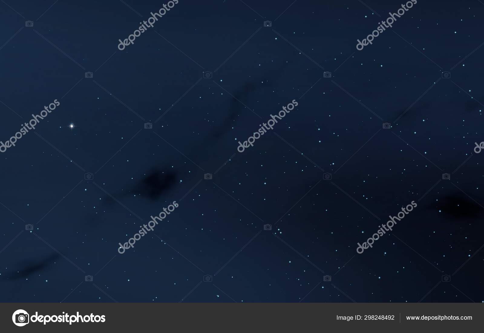 Illustration Deep Vast Space Stars Planets Moons Various Science ...