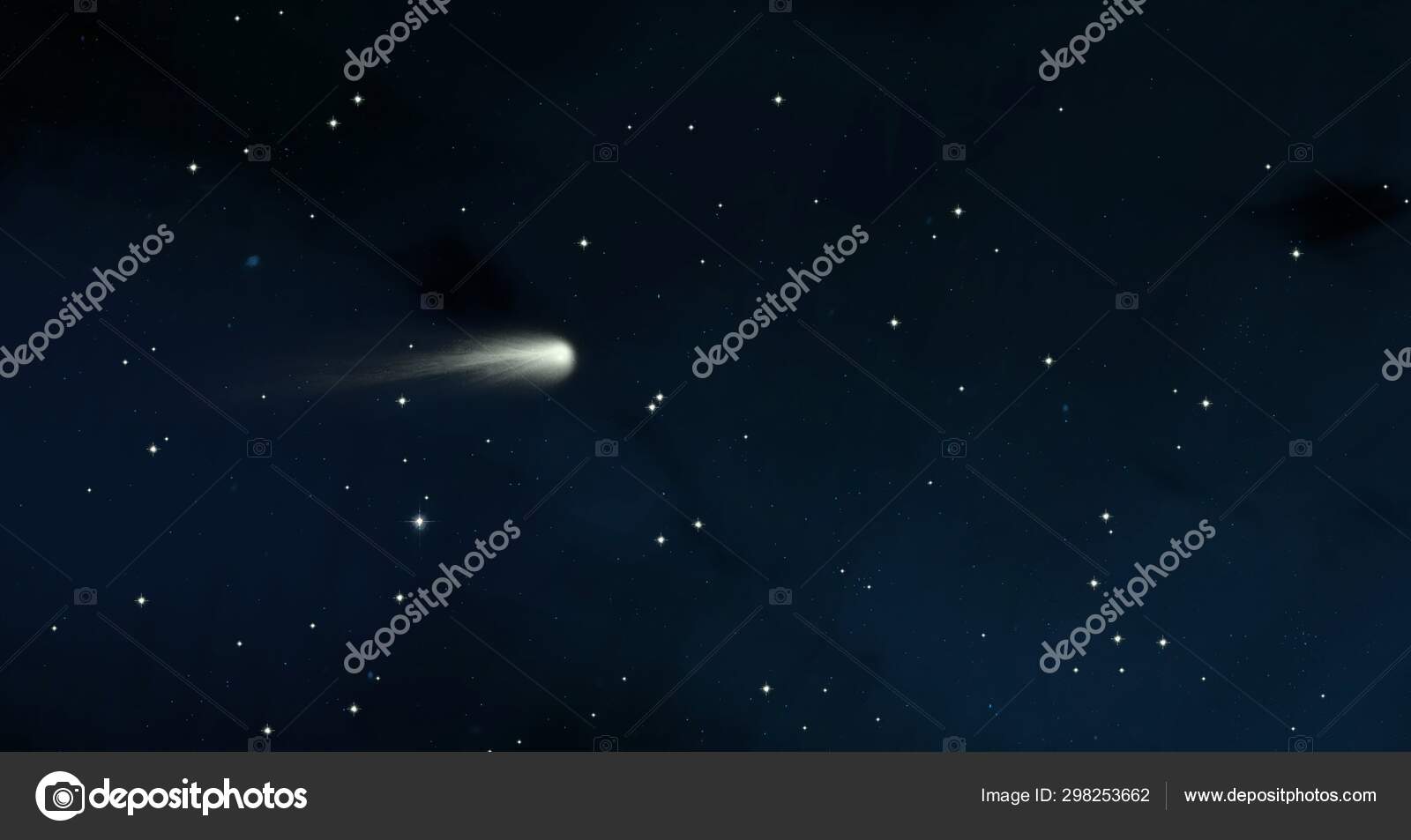 Illustration Deep Vast Space Stars Planets Moons Various Science ...
