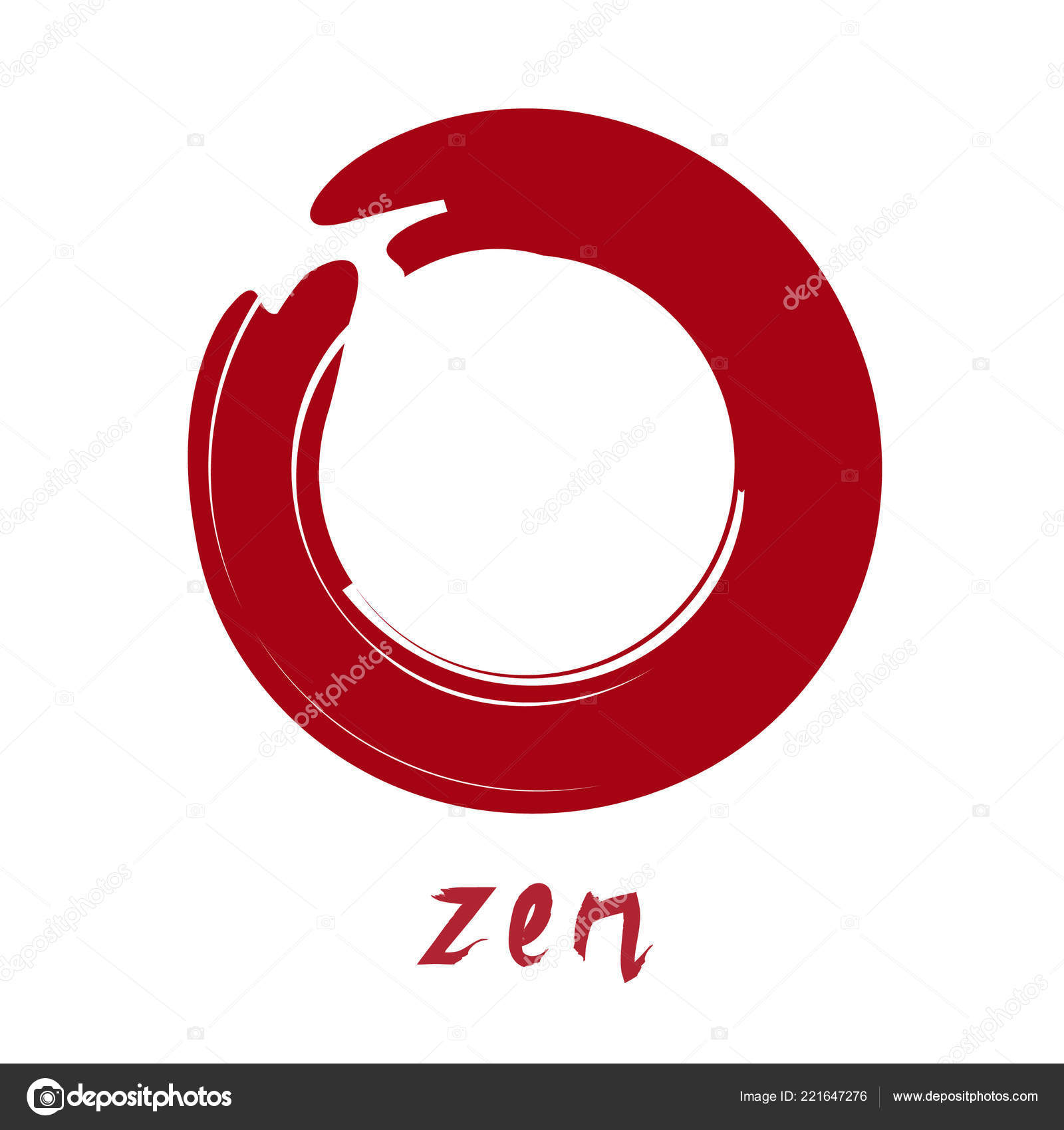 Zen Symbolic Circle Stock Vector by ©wolyalya.gmail.com 221647276