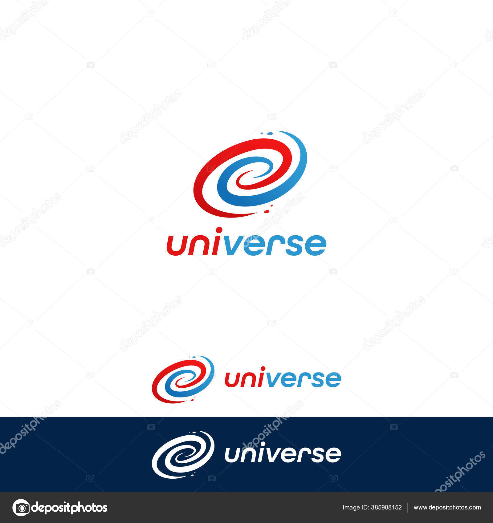 유니버스 나선형 재미있는 파란색 스톡 벡터 - ©Abdie 385988152