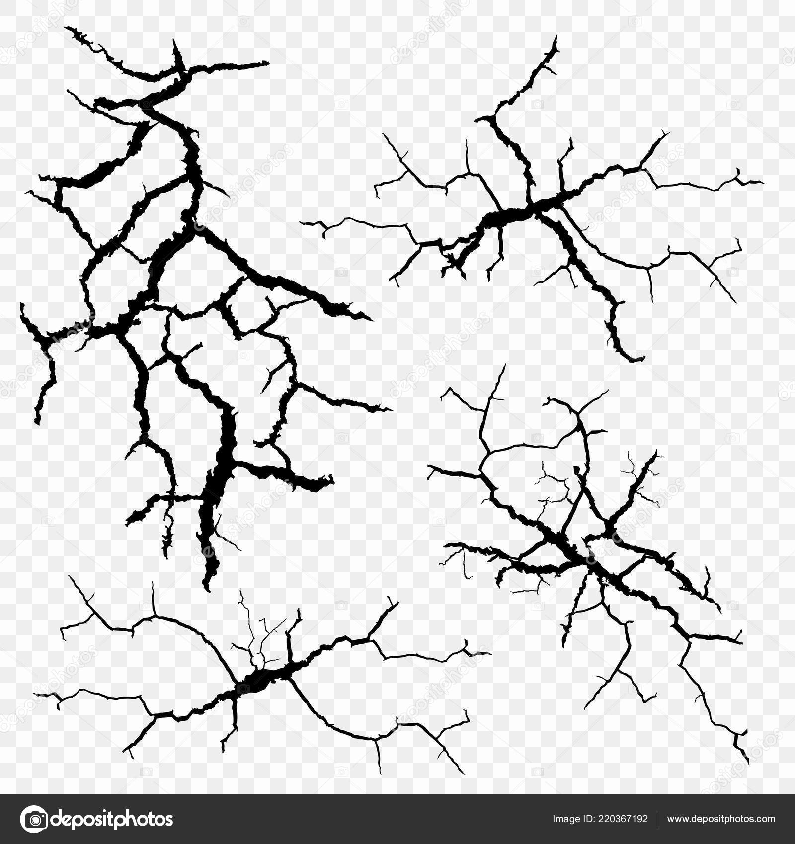 Line Crack Vector