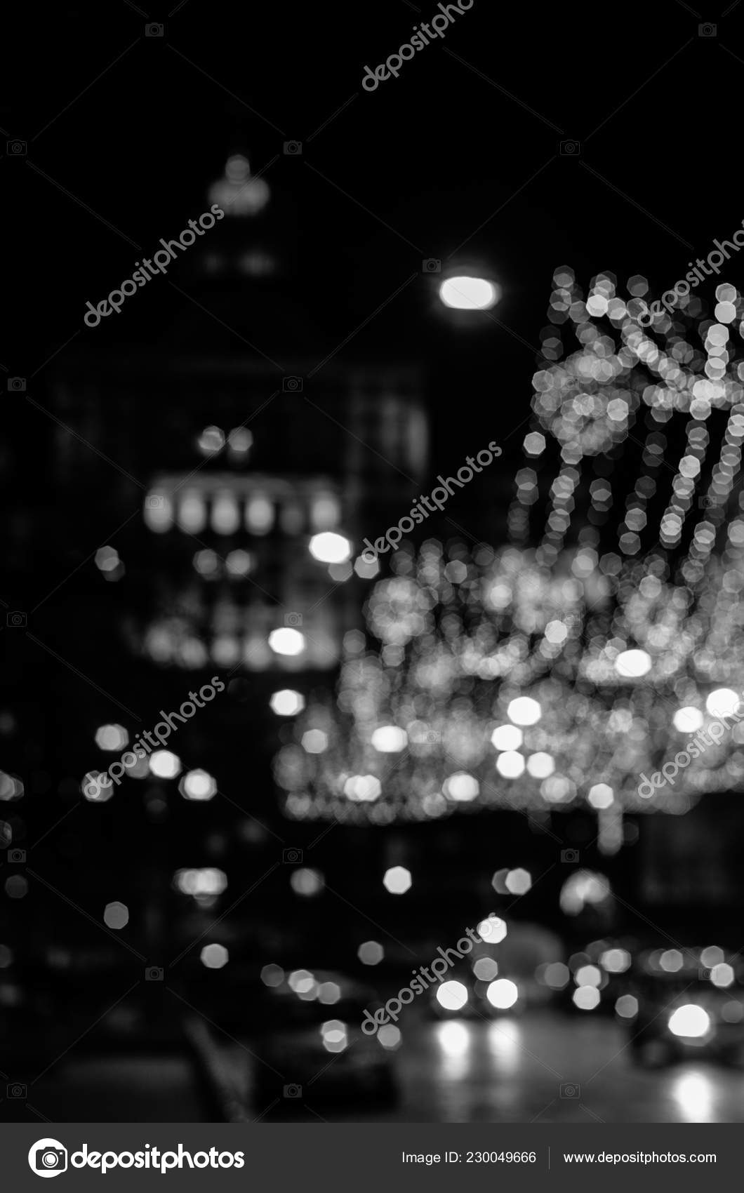 Blurry White Lights Background