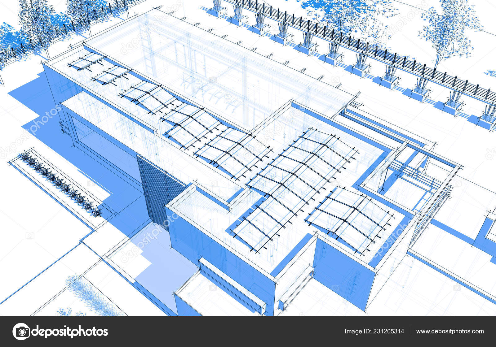 Architectural Drawings Illustration Illustration — Stock Photo © YuriyA ...