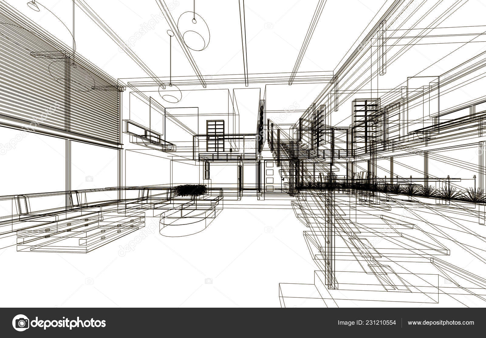 Architectural Drawings Illustration Illustration Stock Illustration by ...