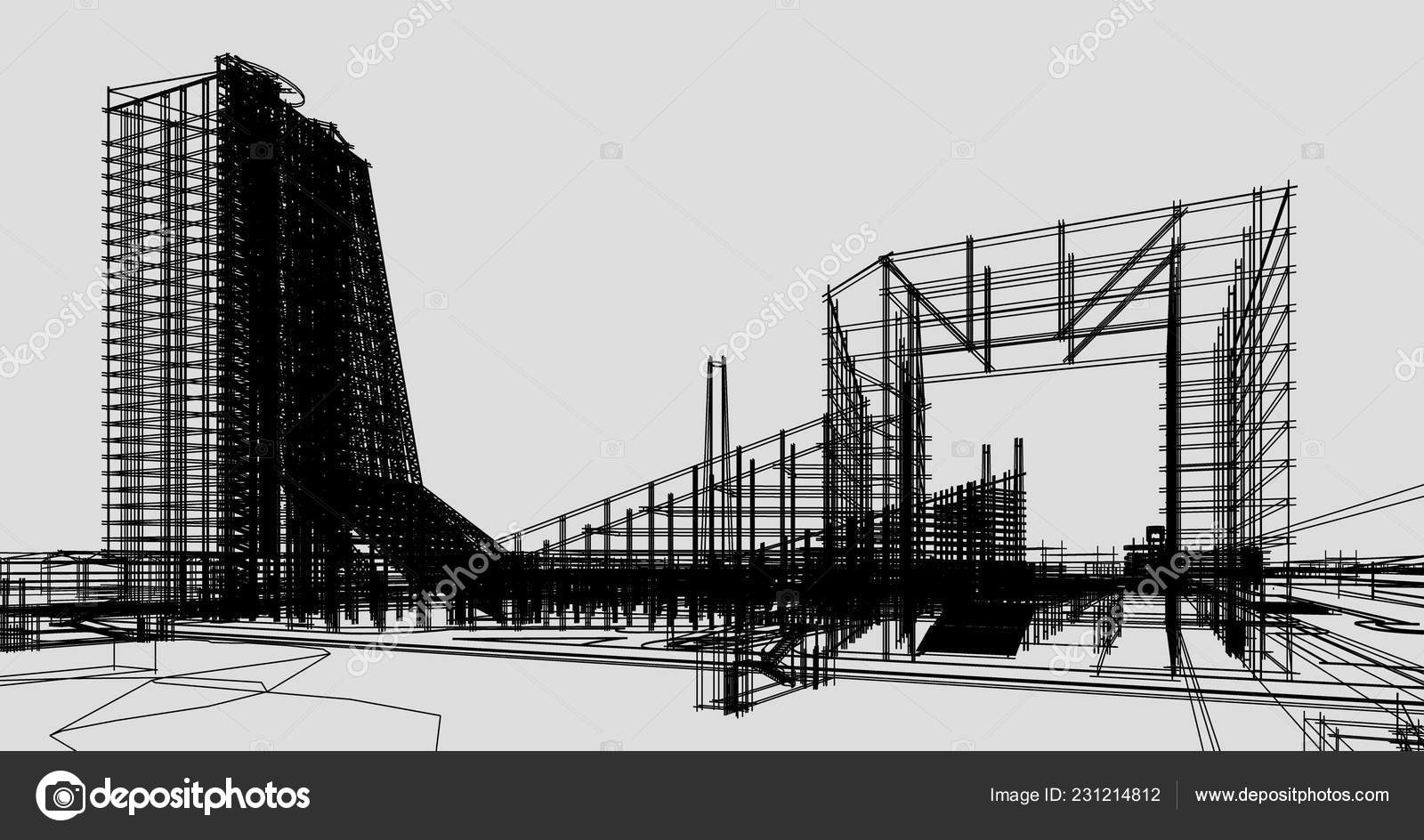 Architectural Drawings Illustration Illustration — Stock Photo © YuriyA ...