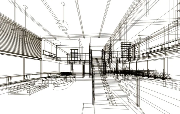 Architectural Drawings Illustration Illustration Stock Illustration by ...