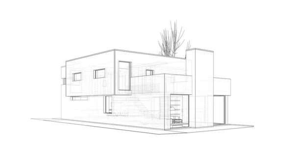 Simple Building Design Drawing