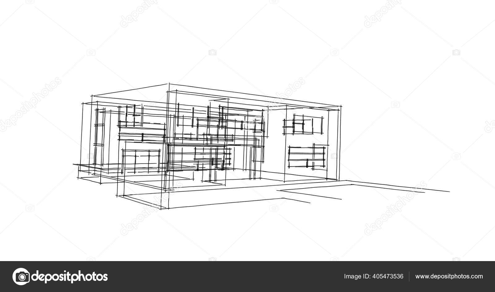 Illustration Architecture Building Design Stock Illustration by ©YuriyA ...