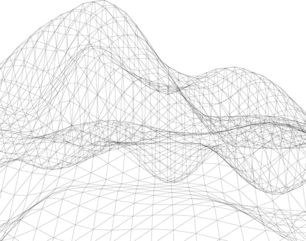 Abstract Wallpaper Hill Shapes Digital Background Stock Vector by ...