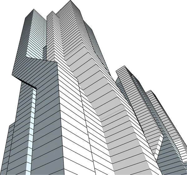 3d Skyscraper Drawing