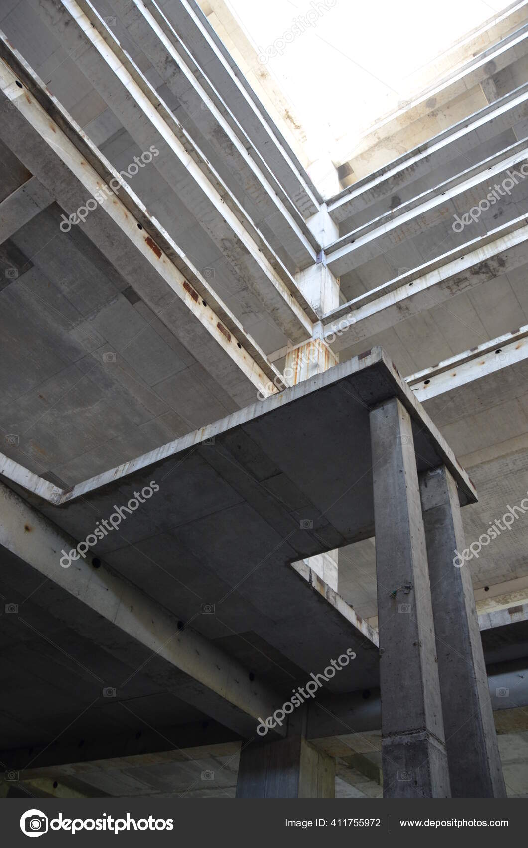 Geometrical Architectural Building Shapes — Stock Photo © YuriyA #411755972