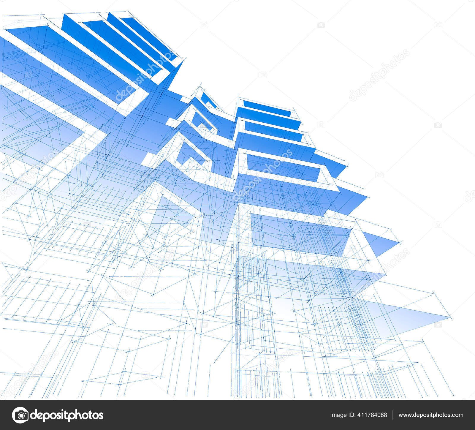 Líneas Abstractas Dibujo Concepto Arte Arquitectónico Formas ...