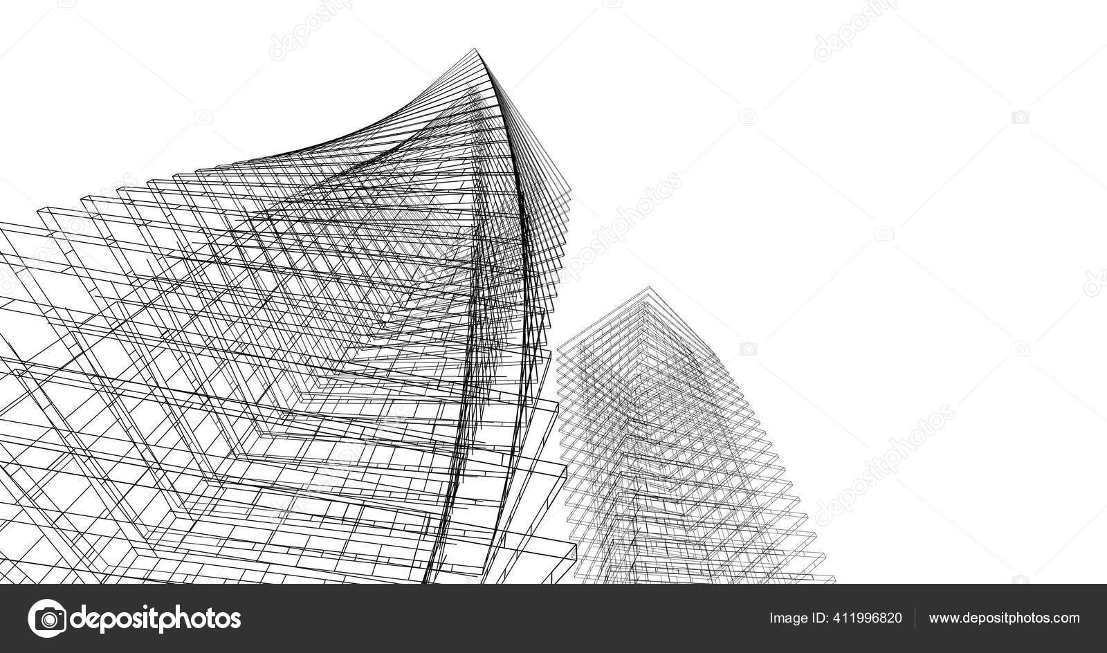 Geometrical Architectural Building Shapes Stock Illustration by ©YuriyA ...