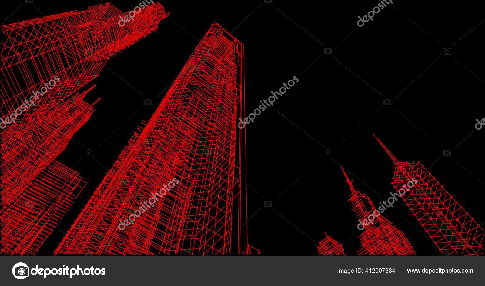 Geometrical Architectural Building Shapes — Stock Photo © YuriyA #412007384