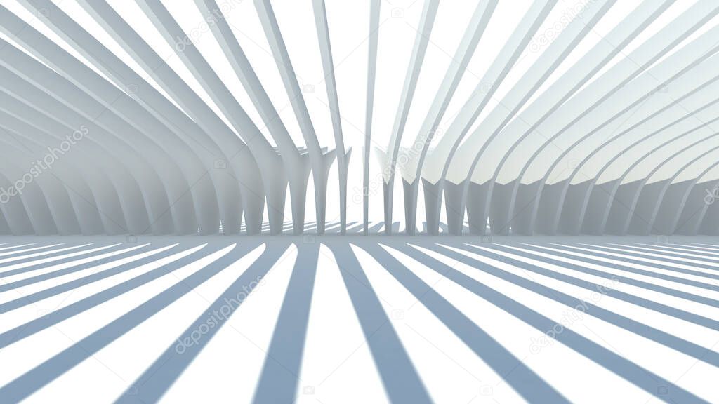 líneas abstractas de dibujo en concepto de arte arquitectónico, formas ...