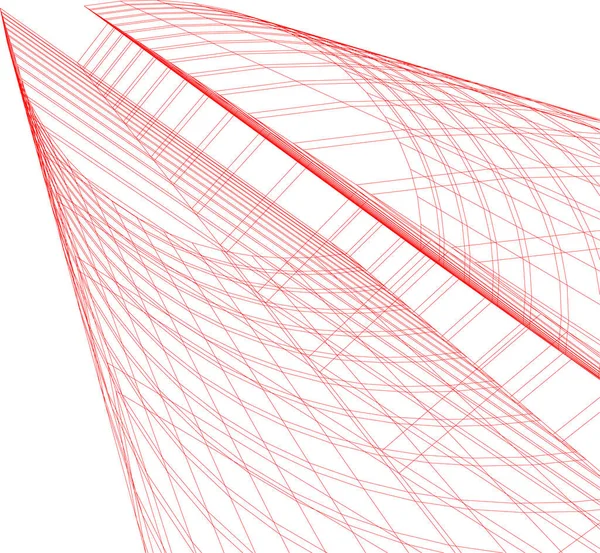 Lineas curvas rojas Imagens de Stock de Arte Vetorial | Depositphotos