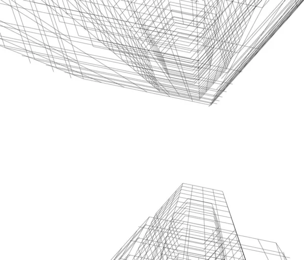 Abstract Drawing Lines Architectural Art Concept Minimal Geometrical ...