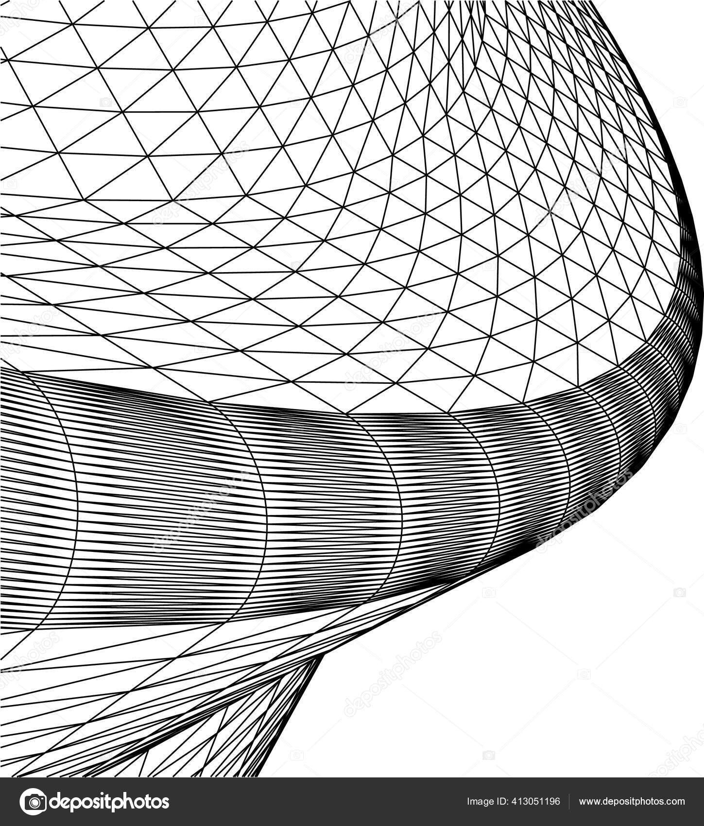 Abstract Drawing Lines Architectural Art Concept Minimal Geometrical ...