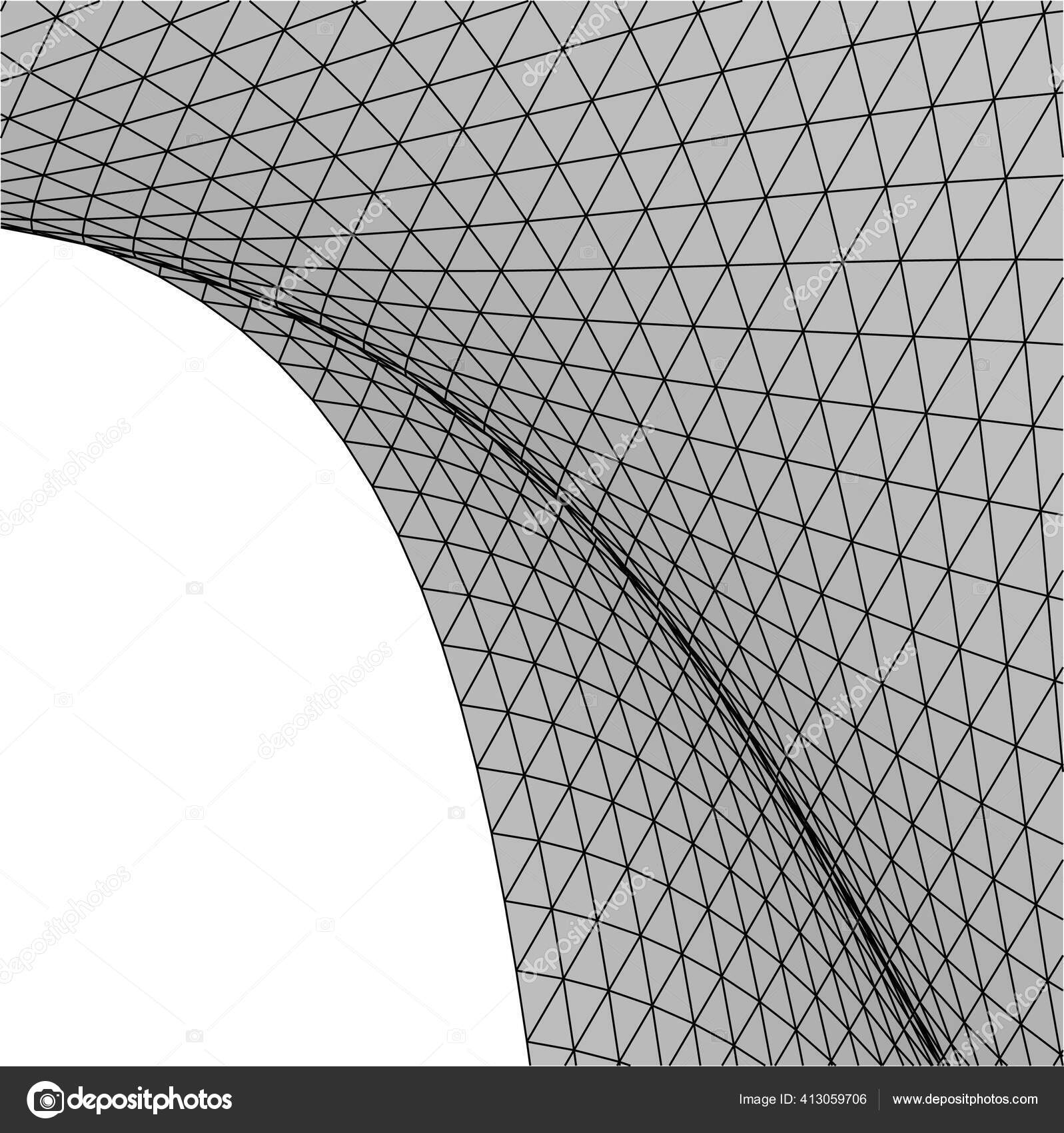 Líneas Abstractas Dibujo Concepto Arte Arquitectónico Formas ...