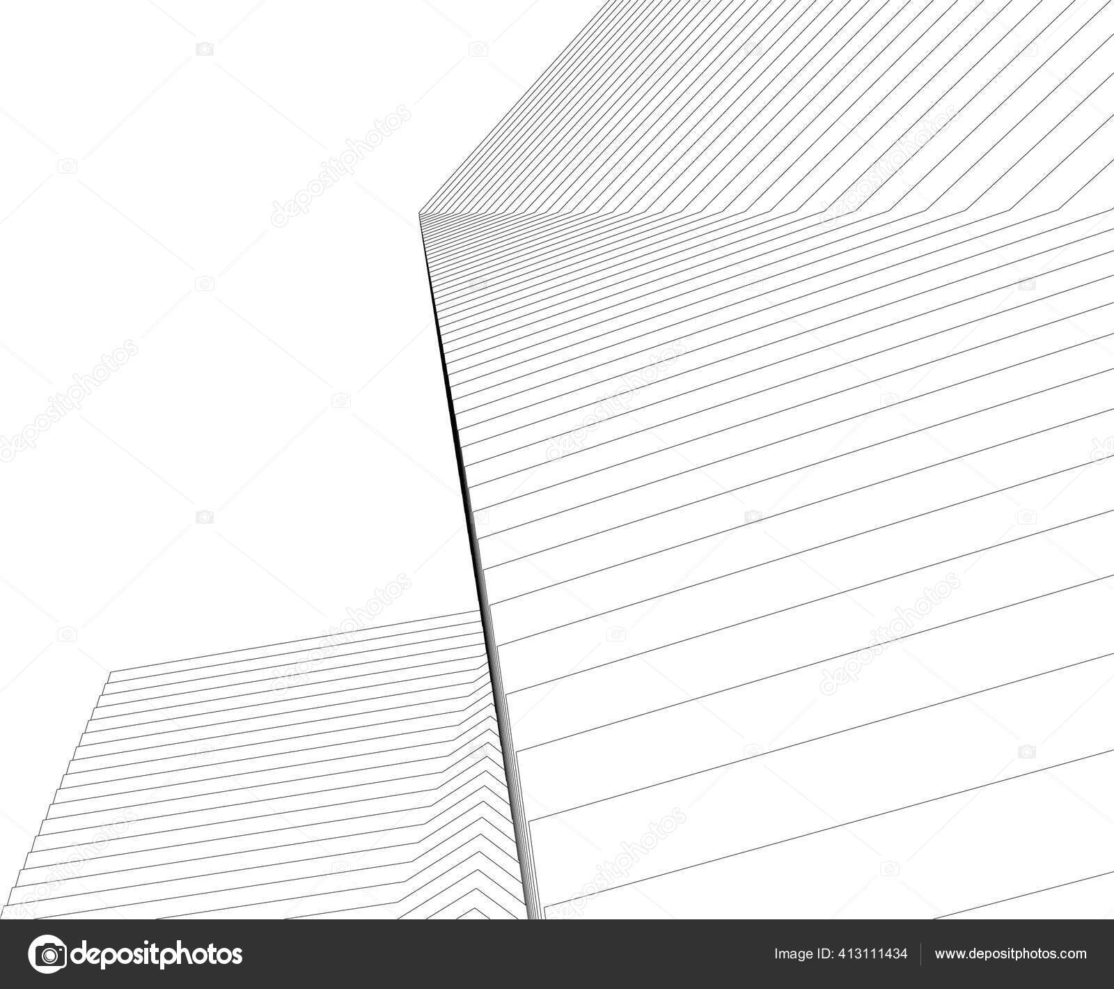 Minimal Geometrical Shapes Architectural Lines Stock Vector by ©YuriyA ...