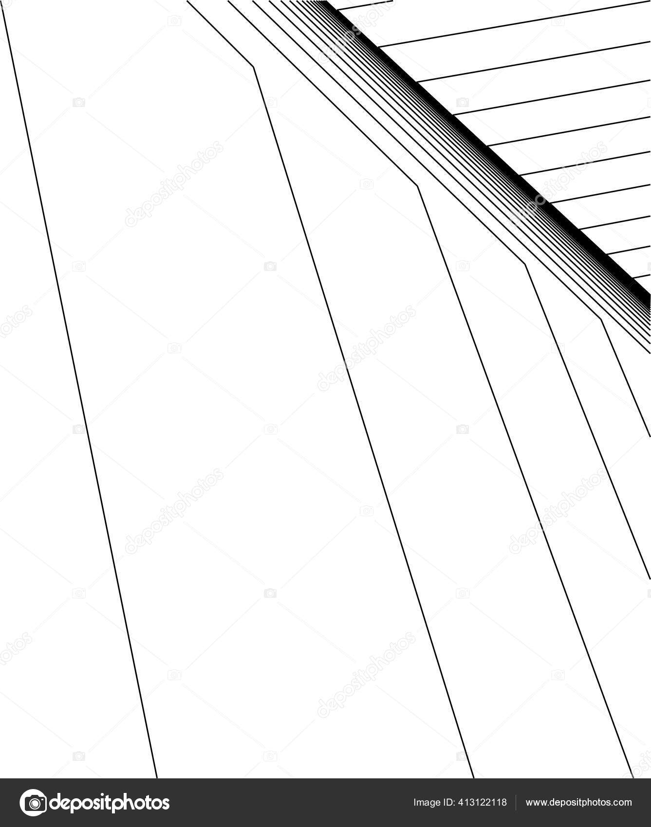 Líneas Abstractas Dibujo Concepto Arte Arquitectónico Formas ...